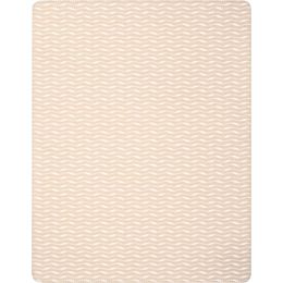 Biederlack Wohndecke »Recover Wave« aus hochwertigen Recycling-Garnen beige Obermaterial: 55% Polyester, 42% Baumwolle, 3% sonstige Fasern B/L: 150...