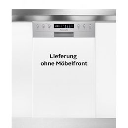 Hanseatic teilintegrierbarer Geschirrspüler »HGTI4582D97710DS« 10 Maßgedecke silberfarben Verschmutzungserkennung