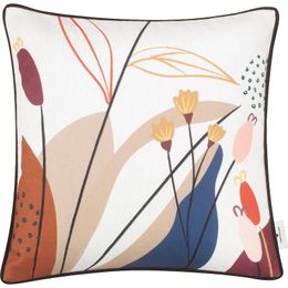 Tom Tailor HOME Dekokissen »Autumn Leaves« mit farbenfrohem Druckmotiv, Kissenhülle ohne Füllung, 1 Stück bunt/rostorange/natur + bedruckt...