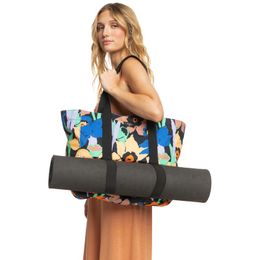 Roxy Strandtasche »Mango Passion« Anthracite Flower Jammin Einheitsgröße Einheitsgröße Stoff: Bedruckter Frottee-BaumwollStoff