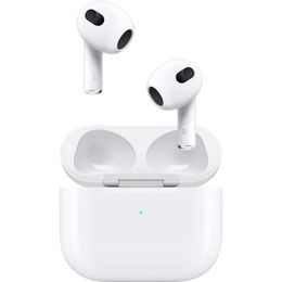 Apple In-Ear-Kopfhörer »Airpods (3. Generation 2022)« Bluetooth mit Lightning-Ladecase weiß Bis zu 6 Std. Wiedergabe