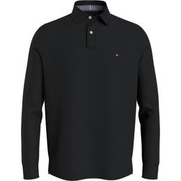 Tommy Hilfiger Big & Tall TOMMY HILFIGER BIG & TALL Langarm-Poloshirt »BT-1985 REGULAR LS POLO-B« in Großen Größen black 5XL 5XL Poloshirt von Tommy Hilfiger Menswear