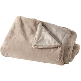 Boltze Wohndecke »Storan« beige Obermaterial: 100% Polyester B/L: 125 cm x 200 cm