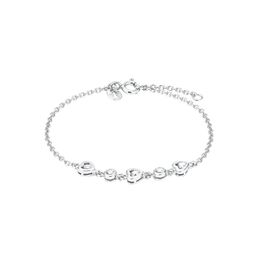 Amor Silberarmband »Herzen, 9526710« mit Zirkonia (synth.) silberfarben-kristallweiß + kristallweiß 16 cm Liebevoll gestaltetes Damenaccessoire