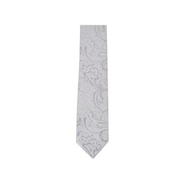 Seidensticker Krawatte &raquo;Schwarze Rose&laquo; Breit (7cm) Paisley hellgrau Passform: Breit (7cm)