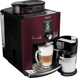Krups Kaffeevollautomat »EA829G Espresseria Automatic Latt'Espress« mit kompact-LCD Display, integrierter Milchbehälter bordeaux/schwarz