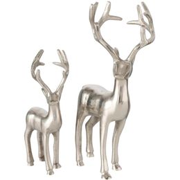 Boltze Dekofigur &raquo;Figur Thielo, 2 tlg., Set 2&laquo; silberfarben