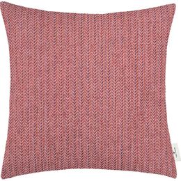 Tom Tailor HOME Dekokissen &raquo;Chenille ZigZag&laquo; mit hochwertigem Chenillegarn, Kissenh&uuml;lle ohne F&uuml;llung, 1 St&uuml;ck dunkelrot/blutrot/bordeaux +...