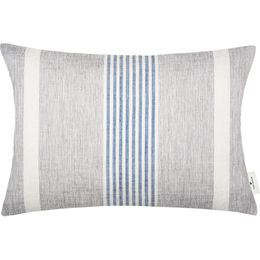 Tom Tailor HOME Dekokissen »Fresh Stripe« mit modernem Streifendessin, Kissenhülle ohne Füllung, 1 Stück blau/dunkelblau/marine + gestreift...