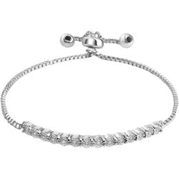 Firetti Armband »Schmuck Geschenk Silber 925 Armschmuck Armkette Tennis« mit Diamant silberfarben 25 cm Diese funkelnde Armkettchen ist perfekt um...