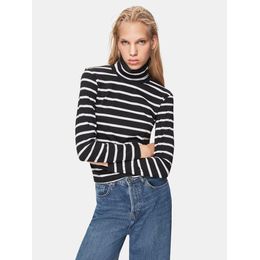 LTB Rollkragenpullover in Schwarz/ Wei&szlig; - 72% | Gr&ouml;&szlig;e XS | Damen-pullover-cardigans
