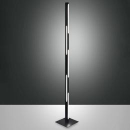 Fabas Luce LED-Stehleuchte Ling, schwarz, Höhe 165 cm, dimmbar, Metall