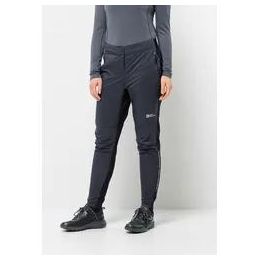 Fahrradhose Jack Wolfskin "MOROBBIA ALPHA PANTS W" Gr. S (36), Normalgrößen, grau (graphite) Damen Hosen