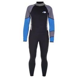 F 2 Neoprenanzug F2 "Neoprene Rebel Men" Gr. L, blau (blau, grau, schwarz), Sportanzüge, L, Obermaterial: 90% Neopren, 10% Nylon