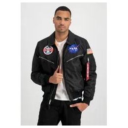 Bomberjacke Alpha Industries "Alpha Industries Men - Bomber Jackets Spacewalk Jacket" Gr. M, schwarz Herren Jacken