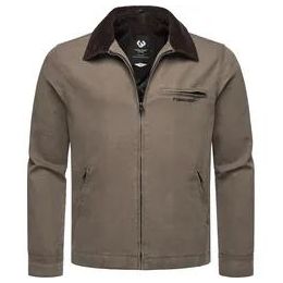 Outdoorjacke Ragwear "Cordyreo" Gr. M (50), braun (mokka) Herren Jacken stylische Hemdjacke mit leichter Wattierung