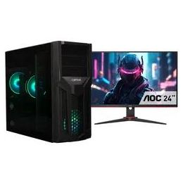 Captiva Gaming-PC "Advanced Gaming R83-199 TFT Bundle" Computer Gr. ohne Betriebssystem, 32 GB RAM 1000 GB SSD, schwarz