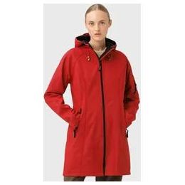 Softshelljacke Ilse Jacobsen "RAIN37" Gr. 44, bunt (fire) Damen Jacken Atmungsaktiv, Kapuze, wasserdicht, leicht, YKK 2-Wege Reißverschluss