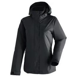 Outdoorjacke Maier Sports "Metor Therm Rec W" Gr. 42, schwarz Damen Jacken Wanderjacke, atmungsaktiv und wasserdicht, wattierte Regenjacke mit Kapuze