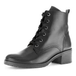 Schnürstiefelette Gabor "Tunis" Gr. 39, schwarz Damen Schuhe Blockabsatz, Schnürboots, Komfortschuh mit Anziehlasche, G-Weite Bestseller