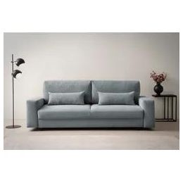 Schlafsofa LeGer Home by Lena Gercke "Imoga, Polster mit Schlaffunktion, 3-Sitzer Sofa, Couch Bettkasten" Sofas Gr. B/H/T: 250cm x 90cm x 108cm, Cord, grau (anthrazit) in modernen Farben und Stoffen, Bettfunktion, Liegefläche: 200x150 cm