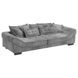 Big-Sofa Inosign "Diwan II" Sofas Gr. B/H/T: 300cm x 67cm x 121cm, Velours, grau (dolce 16 graphite) Wahlweise mit Kaltschaumpolsterung bis 140 kg belastbar