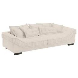 Big-Sofa Inosign "Diwan II" Sofas Gr. B/H/T: 300cm x 67cm x 121cm, Cord, beige (stripes 8622 natur) Wahlweise mit Kaltschaumpolsterung bis 140 kg belastbar