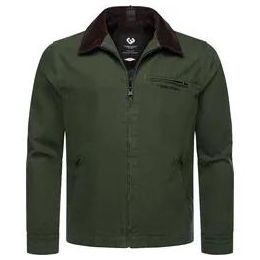 Outdoorjacke Ragwear "Cordyreo" Gr. XL (54), grün (olivgrün) Herren Jacken stylische Hemdjacke mit leichter Wattierung