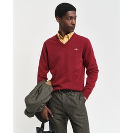 Gant Superfine Lambswool V-Neck Pullover