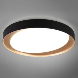 REALITY LEUCHTEN LED-Deckenleuchte Zeta tunable white, schwarz/gold