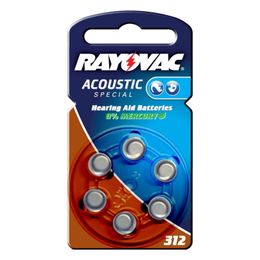 Varta Knopfzelle Rayovac 312 Acoustic 1,4V, 180m/Ah