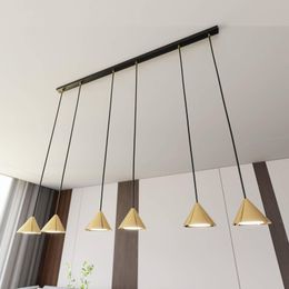 EMIBIG LIGHTING Pendelleuchte Elit, 6-flammig, goldfarben, Metall