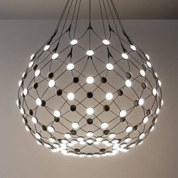 Luceplan Mesh LED-Hängelampe Ø 80cm 3m Abhängung