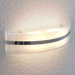 LINDBY LED-Wandleuchte Zinka aus Glas, 37,5 cm