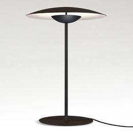 Marset Ginger S LED-Tischleuchte Ø32cm wenge/weiß