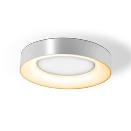 EVN Lichttechnik LED-Deckenleuchte Sauro, Ø 40 cm, silber