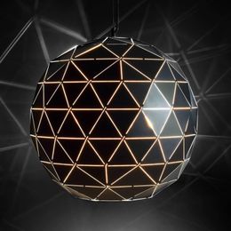 Deko-Light Pendelleuchte Asterope, Ø 50cm rund, schwarz