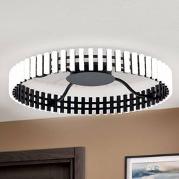 Orion LED-Deckenleuchte Mansion, schwarz-weiß Ø 63 cm