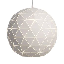 Deko-Light Pendelleuchte Asterope, Ø 40cm rund, weiß