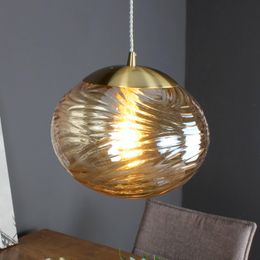 ECO-Light Hängeleuchte Nereide, Glas bronze