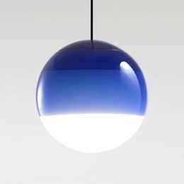 Marset Dipping Light LED-Hängelampe Ø 30 cm blau