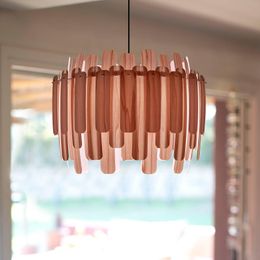 LZF Lamps LZF Maruja Holz-Pendelleuchte, rosa