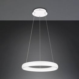 Trio LED-Hängeleuchte Cardona, Ø 62 cm, weiß, CCT, Metall