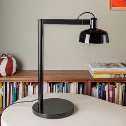 Faro Barcelona Tischlampe Tatawin, schwarz, Stahl/Glas, Höhe 57,5 cm