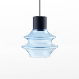 Bover Drop S/01L LED-Hängeleuchte aus Glas, blau