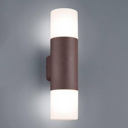 Trio Außenwandlampe Hoosic 2-flammig rost