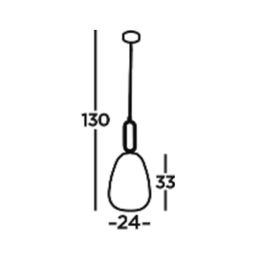 Searchlight Pendelleuchte Elixir, nickelfarben/klar, Glas, Ø 24 cm, E27