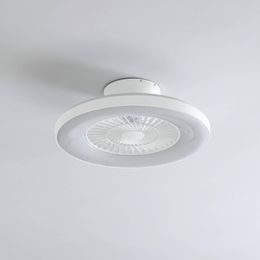 LINDBY Smart LED-Deckenventilator Paavo, weiß, leise, Tuya