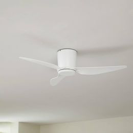 LINDBY Deckenventilator Aulo, weiß, DC, leise, Ø 123 cm