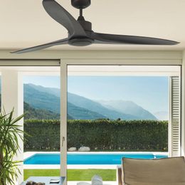 Faro Barcelona LED-Deckenventilator Tonic, dunkelbraun